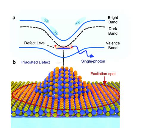 Illustration Of A Strain And Defect Engineered Wse 2 Single Photon