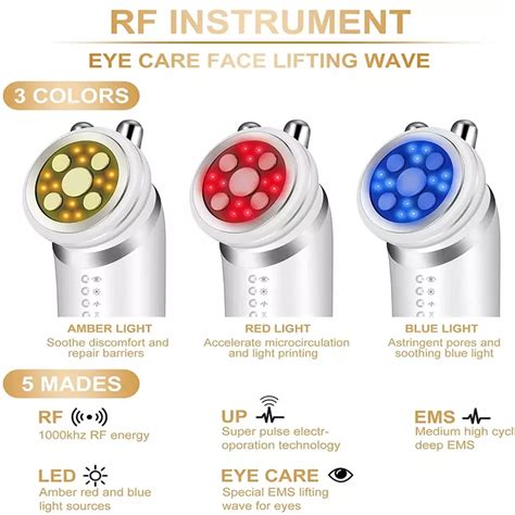 얼굴 주름 제거 장치 얼굴 Ems 기계 피부 미세 전류 적색 광선 요법 얼굴 리프트 피부 강화 얼굴 뷰티 케어 스킨 케어 도구