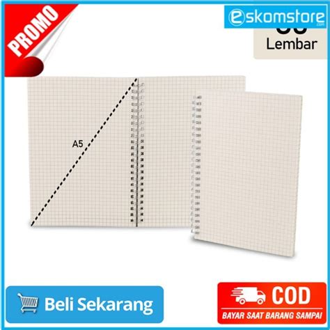 Jual Buku Binder Jurnal Harian Notebook Format Grid Pages Ukuran A5