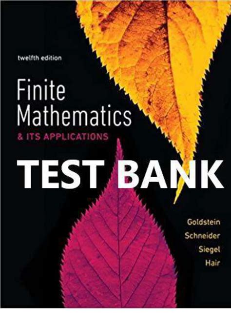 Test Bank For Finite Mathematics And Its Applications Plus Mylab Math 12th Edition By Larry