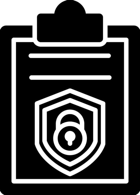Security Report Glyph Icon 43287333 Vector Art At Vecteezy
