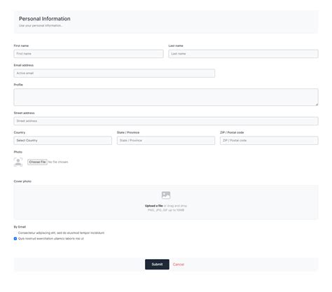 free html form components