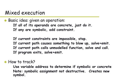 Ppt Using Model Checking And Execution Generated Tests To Find Bugs