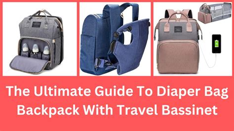 Diaper Bag Backpack With Travel Bassinet Fine Backpack
