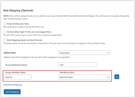 WordPress OAuth Client For Single Sign On Role Mapping