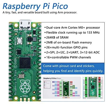 Freenove Ultimate Starter Kit For Raspberry Pi Pico Included Compatible With Arduino Ide