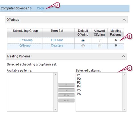 Assign Default Terms And Meeting Patterns To Classes