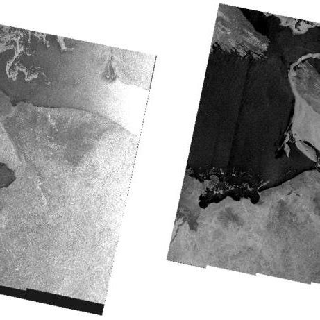 Sentinel 1 SAR Imagery 25 04 2020 Before Left And After Right