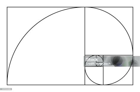 황금 비율 기하학적 개념 피보나치 나선 벡터 그림입니다 0명에 대한 스톡 벡터 아트 및 기타 이미지 0명 검은색 고대의 Istock