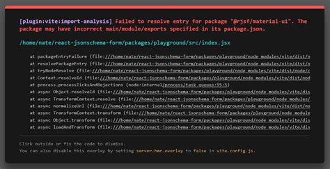 playground fails to launch from repo root · issue 3478 · rjsf team react jsonschema form · github