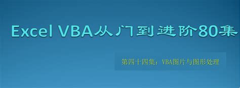 vba学习笔记44 vba图片与图形处理 知乎