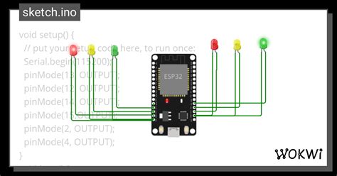 382sanjaytraffic Light Wokwi Esp32 Stm32 Arduino Simulator