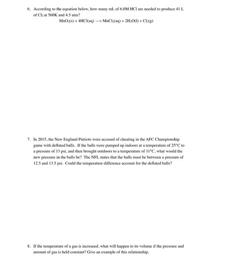 Solved According To The Equation Below How Many ML Of Chegg Com