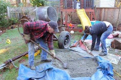 Dirt Digging Babes DIY Concrete Retaining Wall And Patio