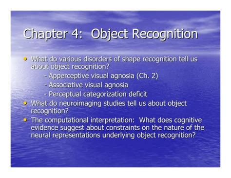 Recognition Psychology Examples