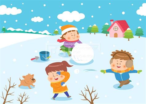 Sill163003 눈싸움 크리스마스 카드 어린이 미술 활동