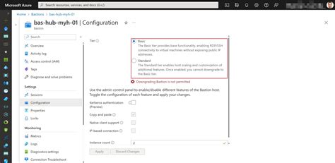 Azure Bastion Switch Standard Sku To Basic Sku With Azure Powershell Wim Matthyssen