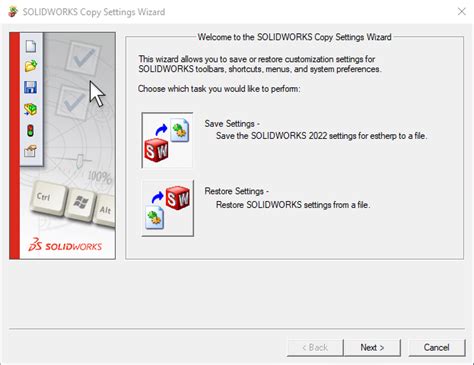 Save Restore Or Reset Solidworks Settings Hawk Ridge Systems