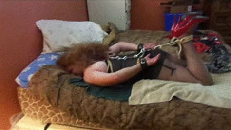 Wmv Version Damsel In Brittney Is Lovely In Her Red High Heels But That Doesnt Stop Her From