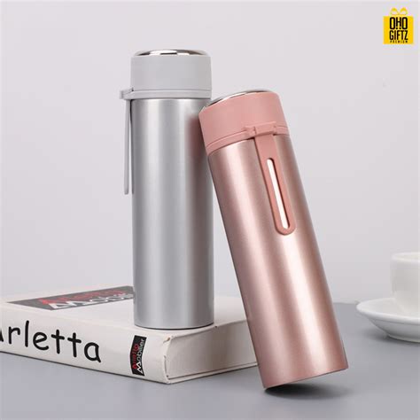 กระบอกน้ำสแตนเลส 304 สกรีนโลโก้ ทำเป็นของพรีเมี่ยมได้