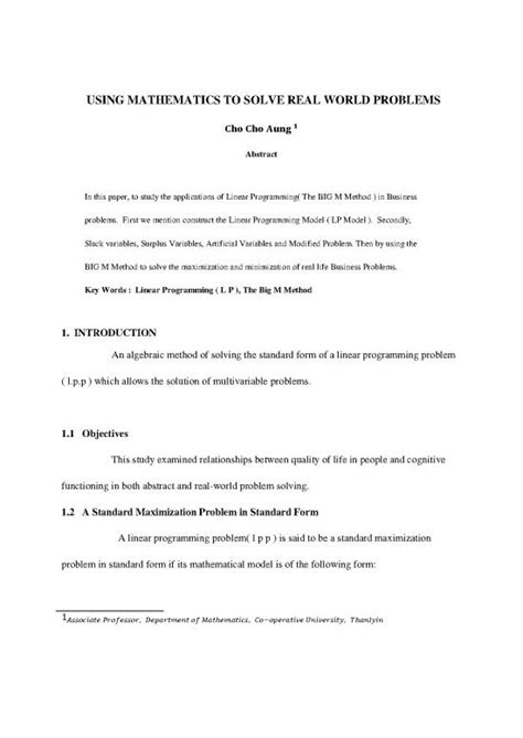 problem solving in mathematics pdf 175679 using mathematics to solve real world problems