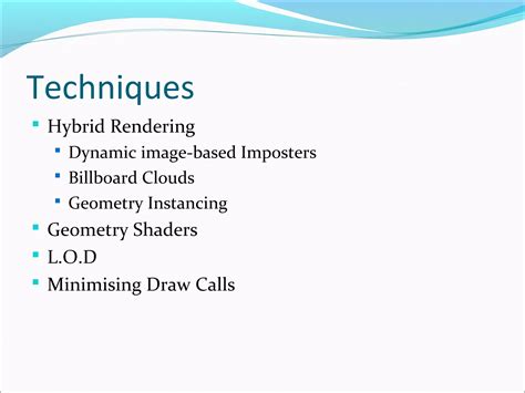 Rendering Dense Forest Scenes In Real Time PPT D Graphics Computer Software And Applications