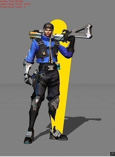 3d Model Clint Operator Cl Vr Ar Low Poly Cgtrader