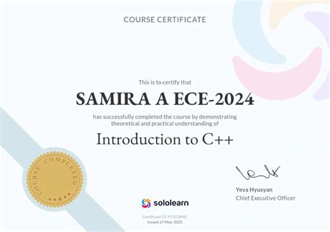 Cplusplus Programmingbasics Careergrowth Sololearn Techjourney Samira A
