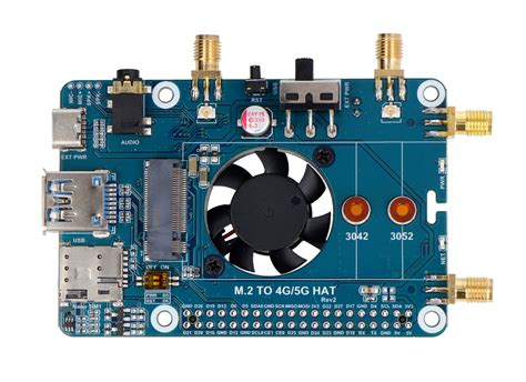 Sim8262e M2 5g Hat Gnss Gps 5g 4g 3g Overlay Case For Raspberry Pi