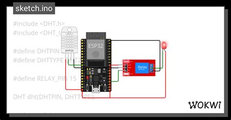 Dht Relay Wokwi Esp32 Stm32 Arduino Simulator
