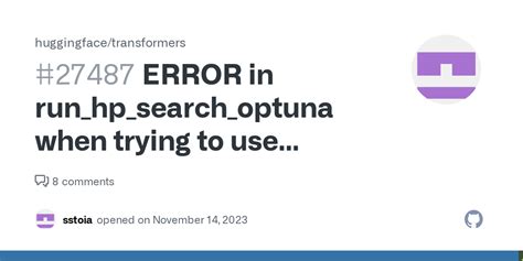 Error In Runhpsearchoptuna When Trying To Use Multi Gpu · Issue