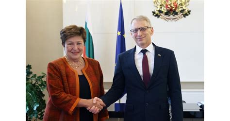 Денков пред Кристалина Георгиева Можем да ускорим икономиката на България