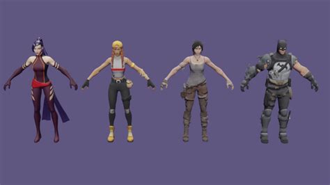 Fortnite Pack 3d Model Rigged Cgtrader