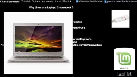 How To Make A Linux Boot Usb Stick Youtube