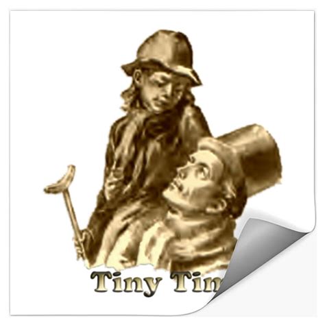 Bob Cratchit And Tiny Tim Christmas Carol Stickers Sold By Fragrant Fredrika SKU