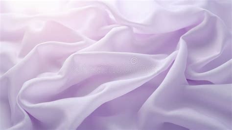 Elegant Lavender Silk Chiffon Fabric With A Translucent Flowing Texture Stock Illustration