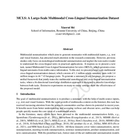 Mcls A Large Scale Multimodal Cross Lingual Summarization Dataset