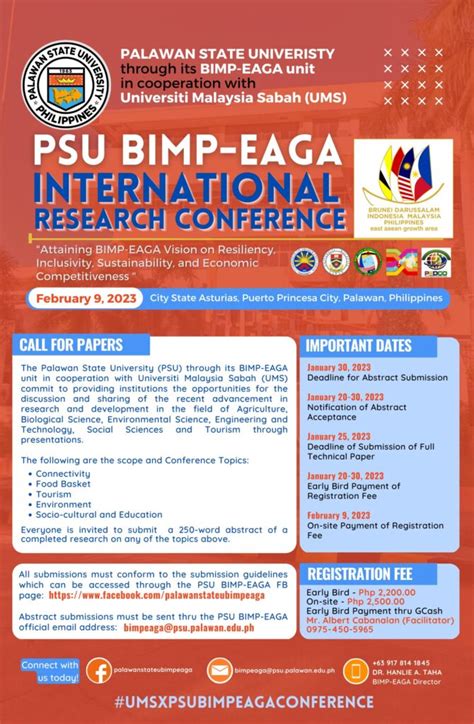 Psu Bimp Eaga International Research Conference Palawan State University