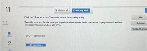 Solved Click The Draw Structure Button To Launch The Chegg