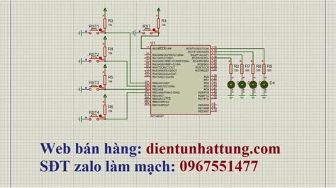 Lập Trình Nút Nhấn Điều Khiển Led đơn Sáng 10s Bằng Timer0 Lập Trình