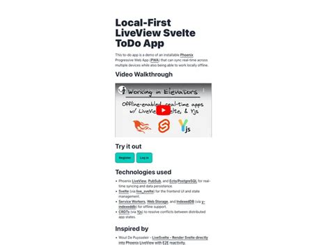Liveview Svelte Pwa By Tonydangblog A Svelte Template Built At