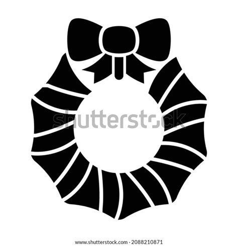 Wreath Chrismtas Vector Icon Which Can Stock Vector Royalty Free