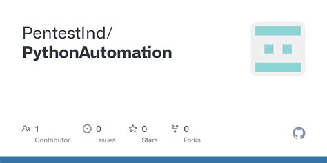 Github Pentestindpythonautomation