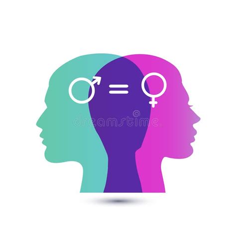 Concept Balance Man And Woman Equal Stock Vector Illustration Of