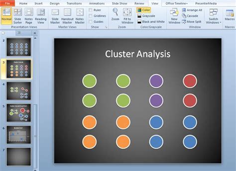 How To Make A Simple Cluster Analysis Diagram In Powerpoint 2010 Powerpoint Presentation