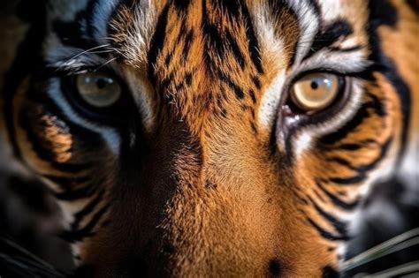 Premium Ai Image A Close Up Image Of Tigers Eyes In Intense Sunlight