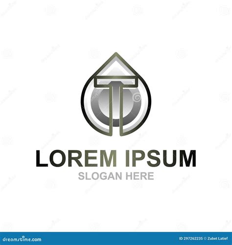 Letter T With Drop Water Logo Design Water Drop And Clean Environment Symbol Logotype Element