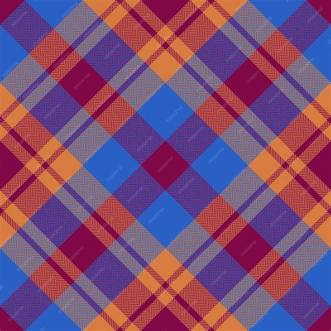 Premium Vector Check Fabric Pattern Background Tartan Textile Plaid