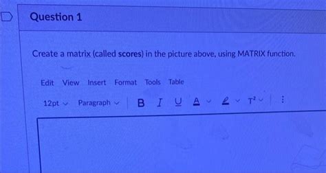 Solved Matrix Questions Write Code For Next 10 Questions