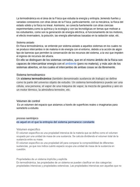Termodinamica Pdf Termodinámica Temperatura